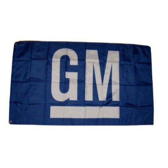 Accents | Gm 3x5 Flag Banner Chevrolet Gmc Man Cave Shop Garage Wall ...